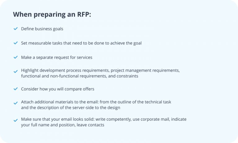 How To Write Rfp For Software Development Azoft